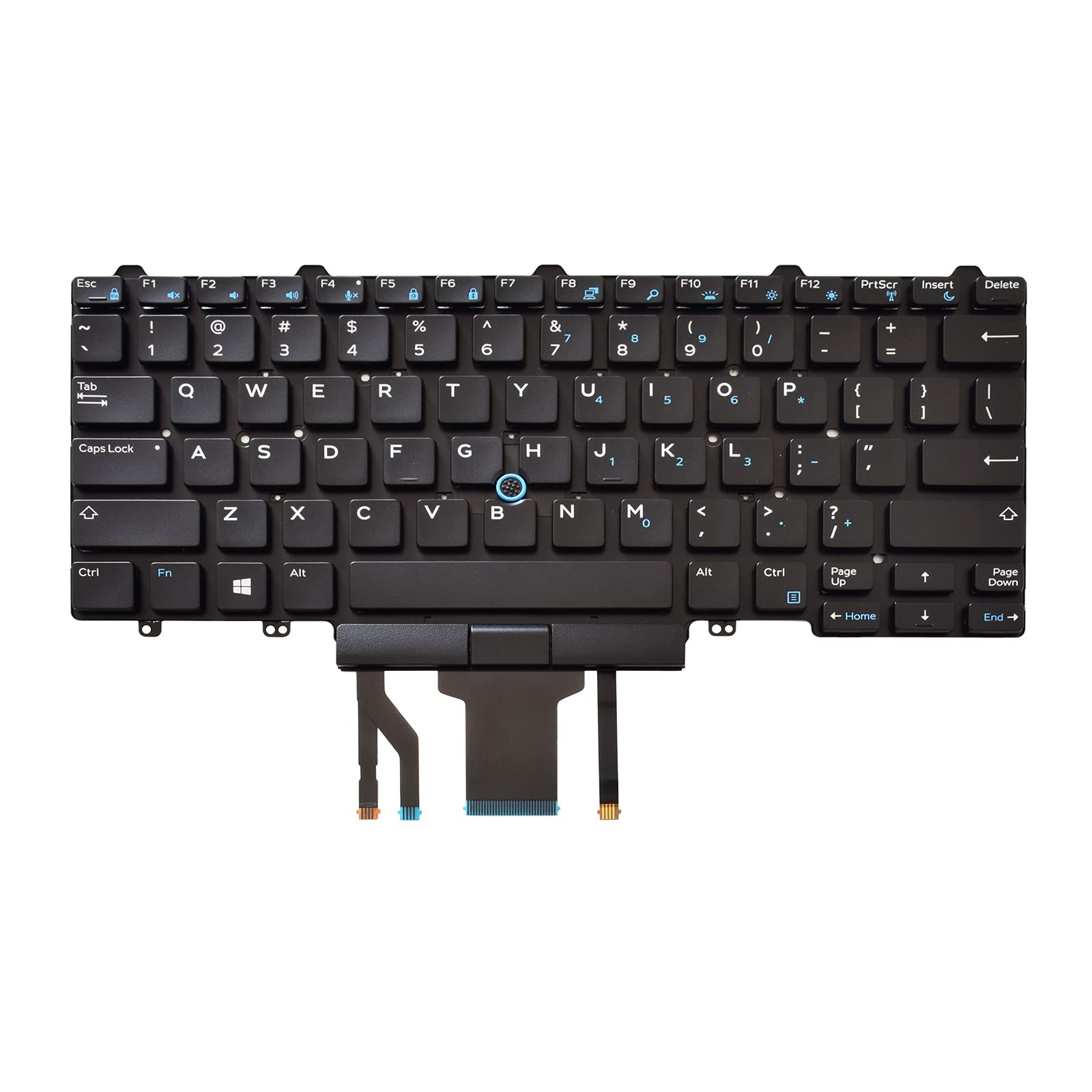 SUNMALL Backlit Keyboard Replacement Compatible with Dell Education(Latitude ) E5450 E5470 E5480 E7450 P40G E7470 E7480,Latitude 14 5480 5488 5490 5491 7480 7490 with Pointer US Layout