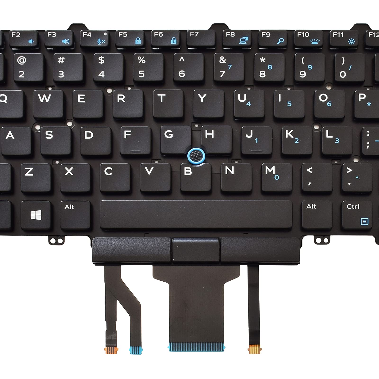 SUNMALL Backlit Keyboard Replacement Compatible with Dell Education(Latitude ) E5450 E5470 E5480 E7450 P40G E7470 E7480,Latitude 14 5480 5488 5490 5491 7480 7490 with Pointer US Layout