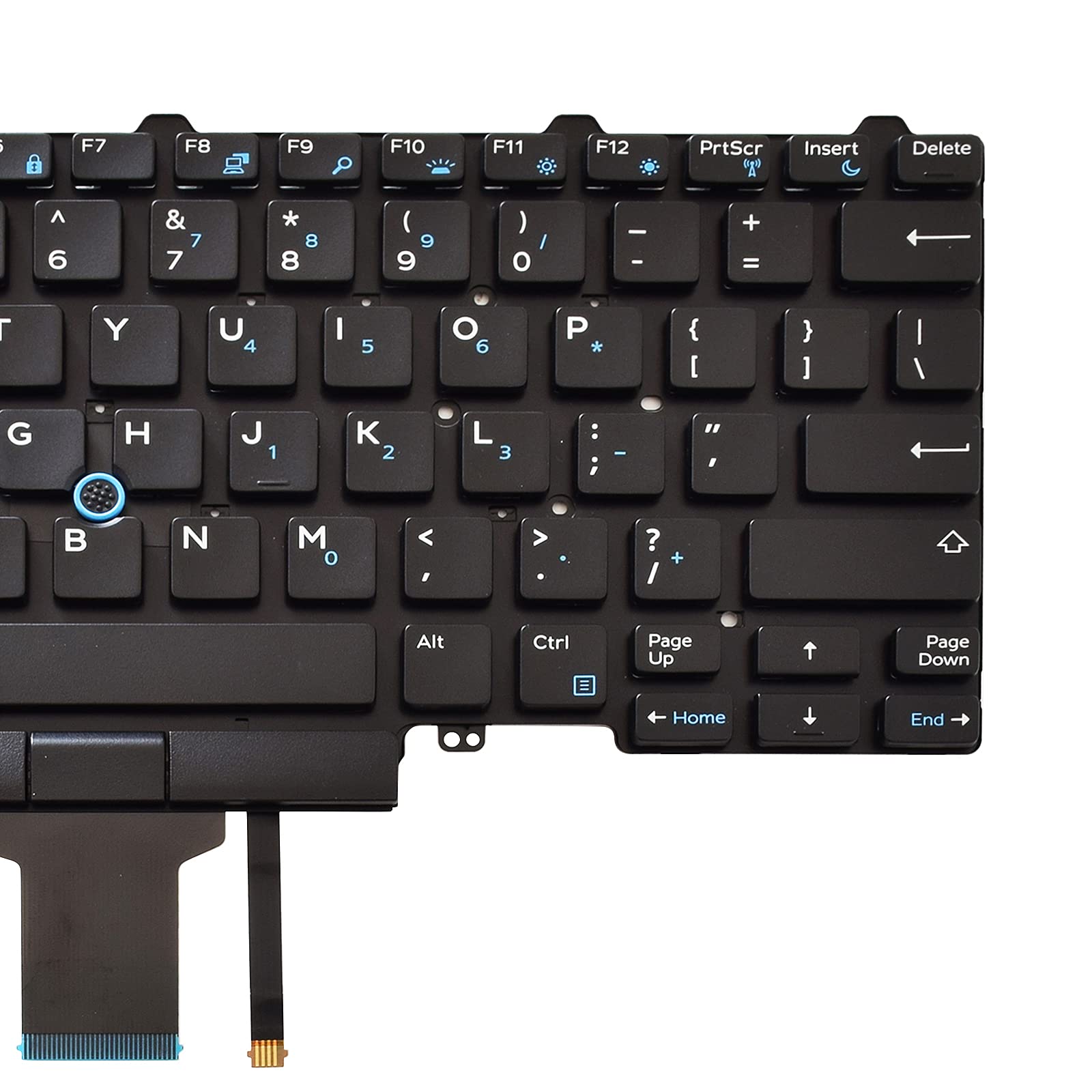 SUNMALL Backlit Keyboard Replacement Compatible with Dell Education(Latitude ) E5450 E5470 E5480 E7450 P40G E7470 E7480,Latitude 14 5480 5488 5490 5491 7480 7490 with Pointer US Layout