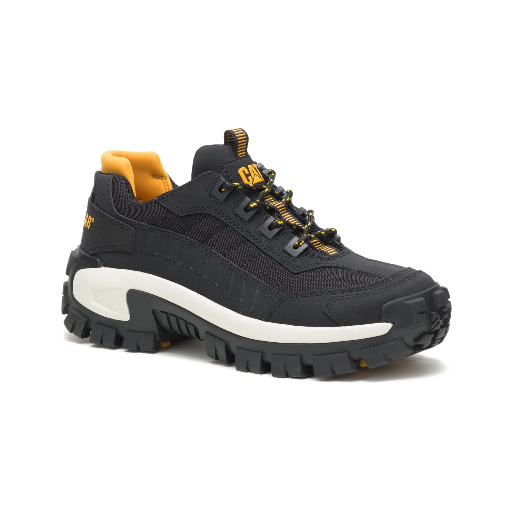 CAT Footwear Men's Invader Steel Toe Work Shoe, Black/Full Moon, 11
