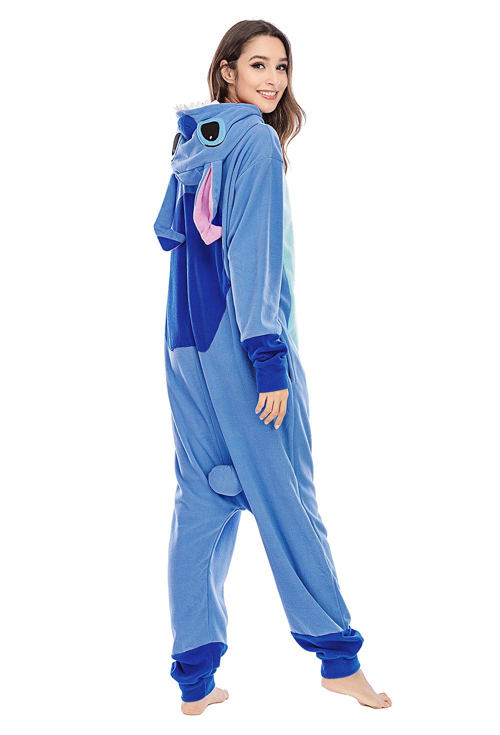 Etoson Onesie Cosplay Halloween Costume Unisex Animal Pajama,Blue,XL