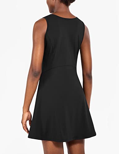 baleaf Women's Tennis Athletic Dress for Women Golf Dresses with Shorts Sleeveless 4 Pockets Active Workout Black S