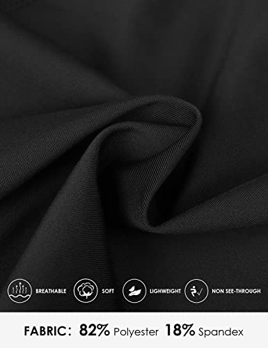 baleaf Women's Tennis Athletic Dress for Women Golf Dresses with Shorts Sleeveless 4 Pockets Active Workout Black S