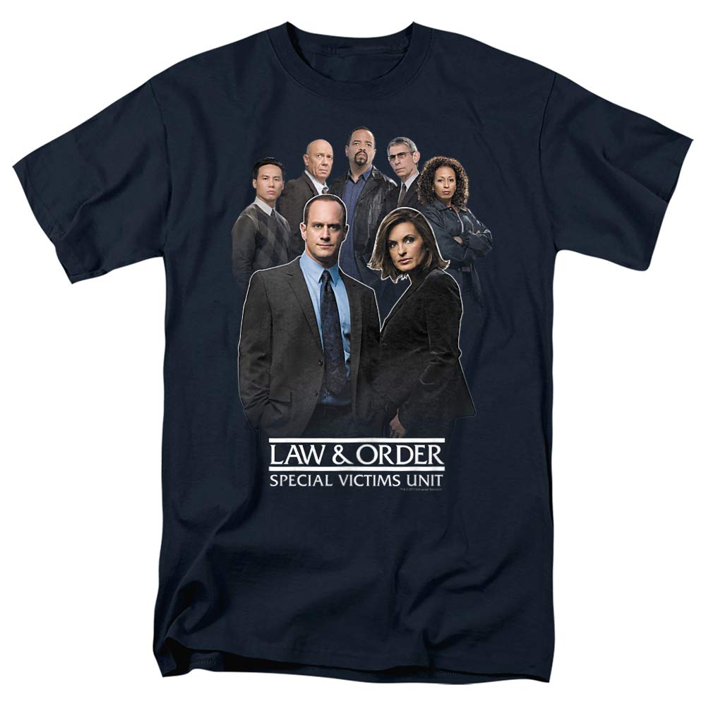 Law & Order: SVU Team Unisex Adult T-Shirt, Navy, Medium