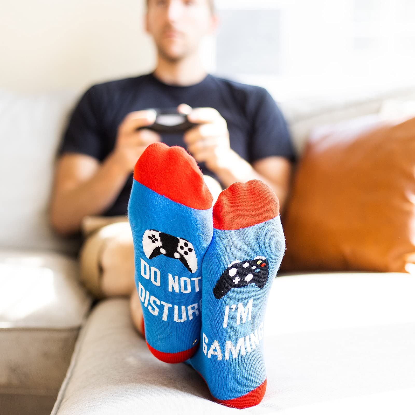 Lavley - Nerd Socks - Funny Gifts for Book Lovers, Music Lovers, Men and Women (US, Alpha, One Size, Regular, Regular, DND Gaming)