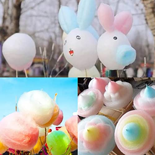 Jokpenes Cotton Candy Machine for Kids,Portable Mini Electric Cotton Candy Maker with 10 Reusable Cottons Candy Cones & Sugar Scoop for Birthday Family Party