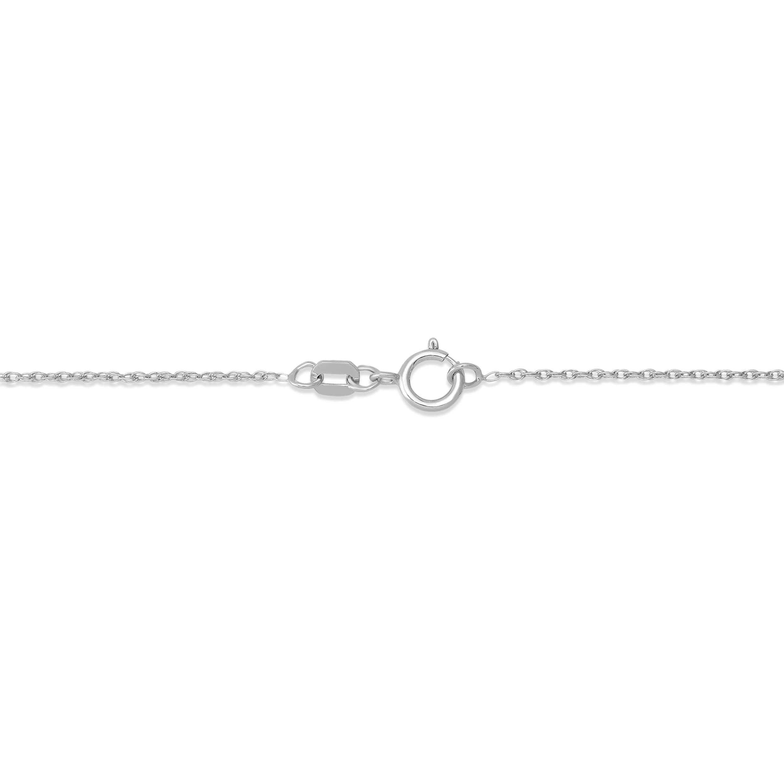 ARAIYA FINE JEWELRY 925 Sterling Silver Round-shape Diamond Journey Pendant Necklace (1/3 cttw, I-J Color, I2-I3 Clarity), 18"