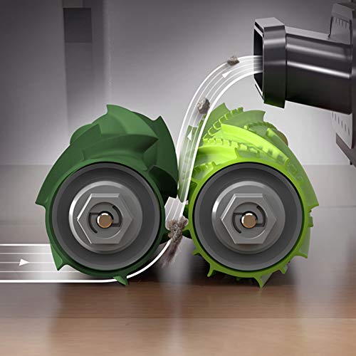 iRobot Roomba Authentic Replacement Parts - Roomba e, i, & j Series Replenishment Kit, (3 High-Efficiency Filters, 3 Edge-Sweeping Brushes, and 1 Set of Multi-Surface Rubber Brushes),Green - 4639168