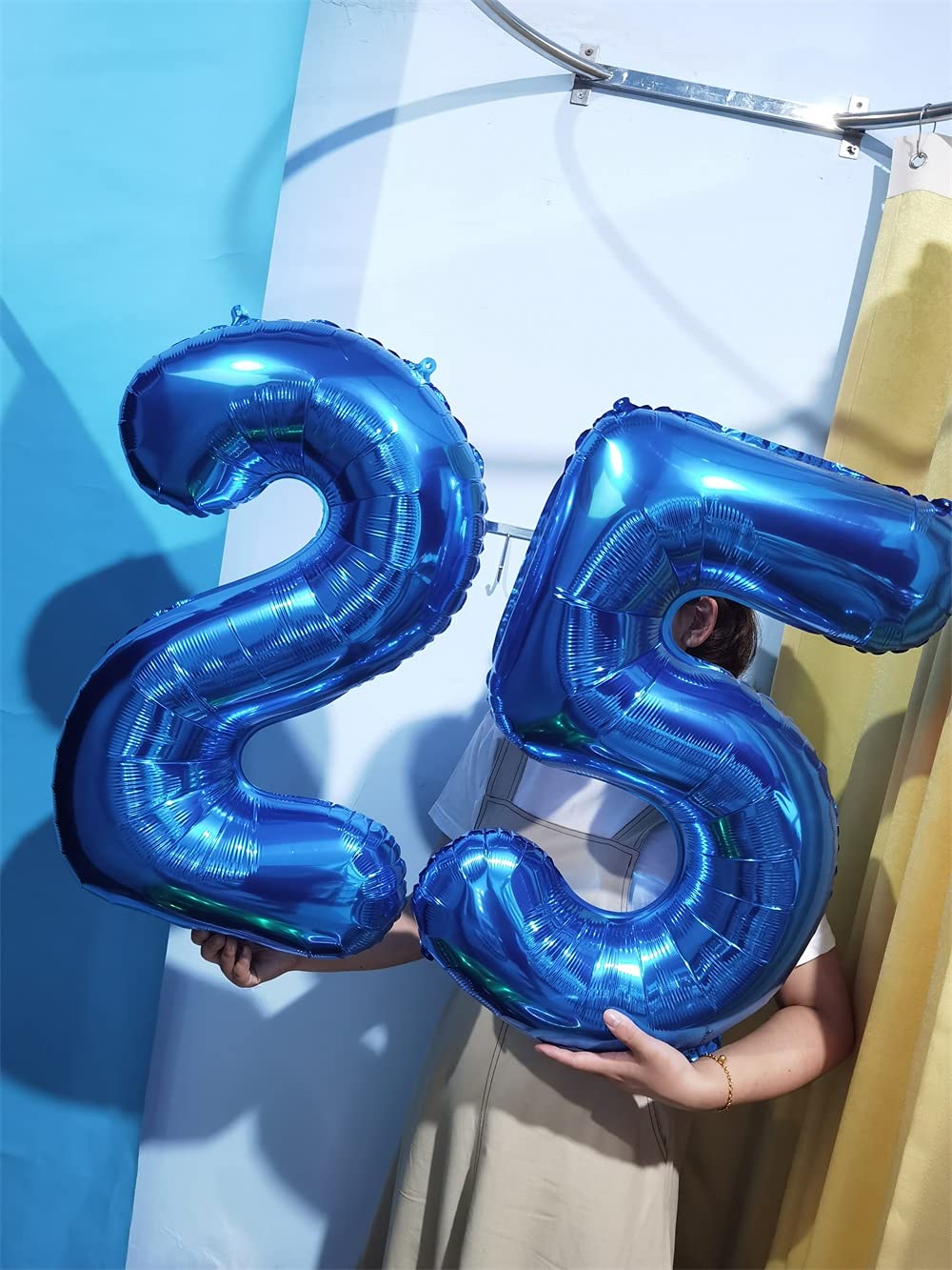 32 Inch Blue Number 7 Balloons Foil Ballon Digital Birthday Party Decoration Supplies (Blue Number 7 Balloon)