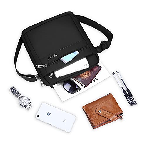 BAIGIO Small Messenger Bag for Men Shoulder Bag Crossbody Man Purse for Men Mini Ipad Bag Satchel Sling Bag Casual Business