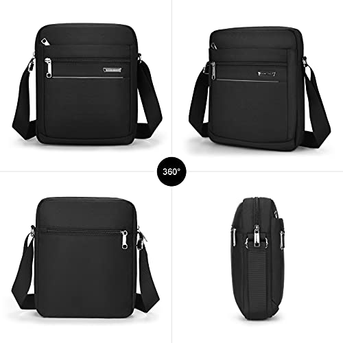 BAIGIO Small Messenger Bag for Men Shoulder Bag Crossbody Man Purse for Men Mini Ipad Bag Satchel Sling Bag Casual Business