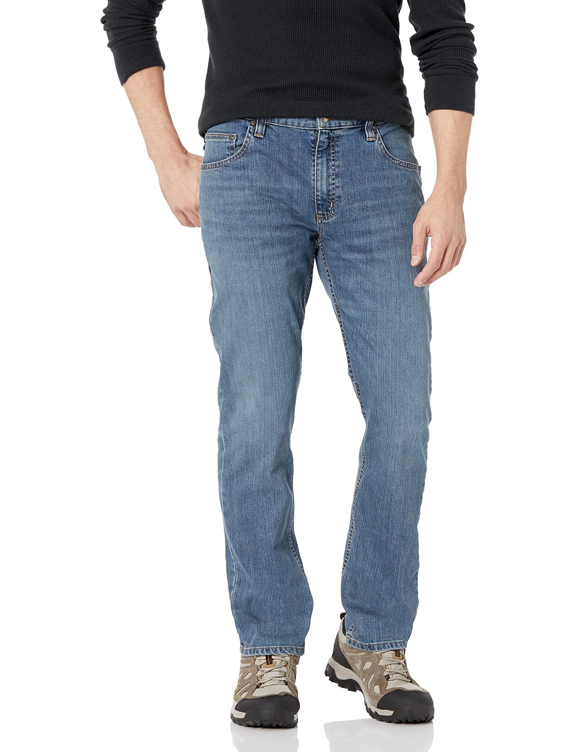 Carhartt Men's Rugged Flex Relaxed Fit Low Rise 5-Pocket Tapered Jean, Arcadia, 34 x 30