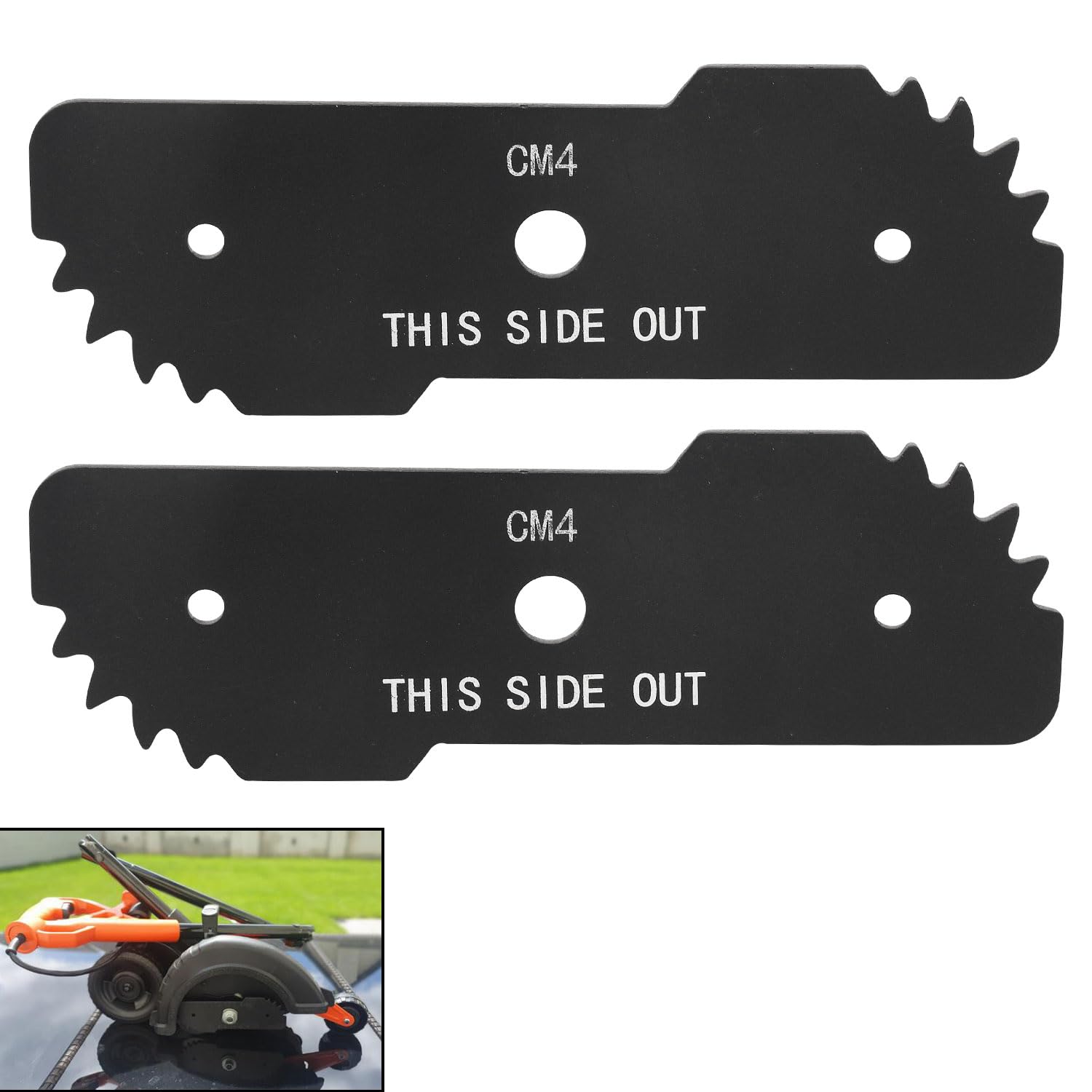 Haiouus 243801-02 Edger Blade, Compatible with Black & Decker 243801-00 LE750 & EH1000 Edger Replacement, Also Fits 40-519 Replacement Blade Edger (2)