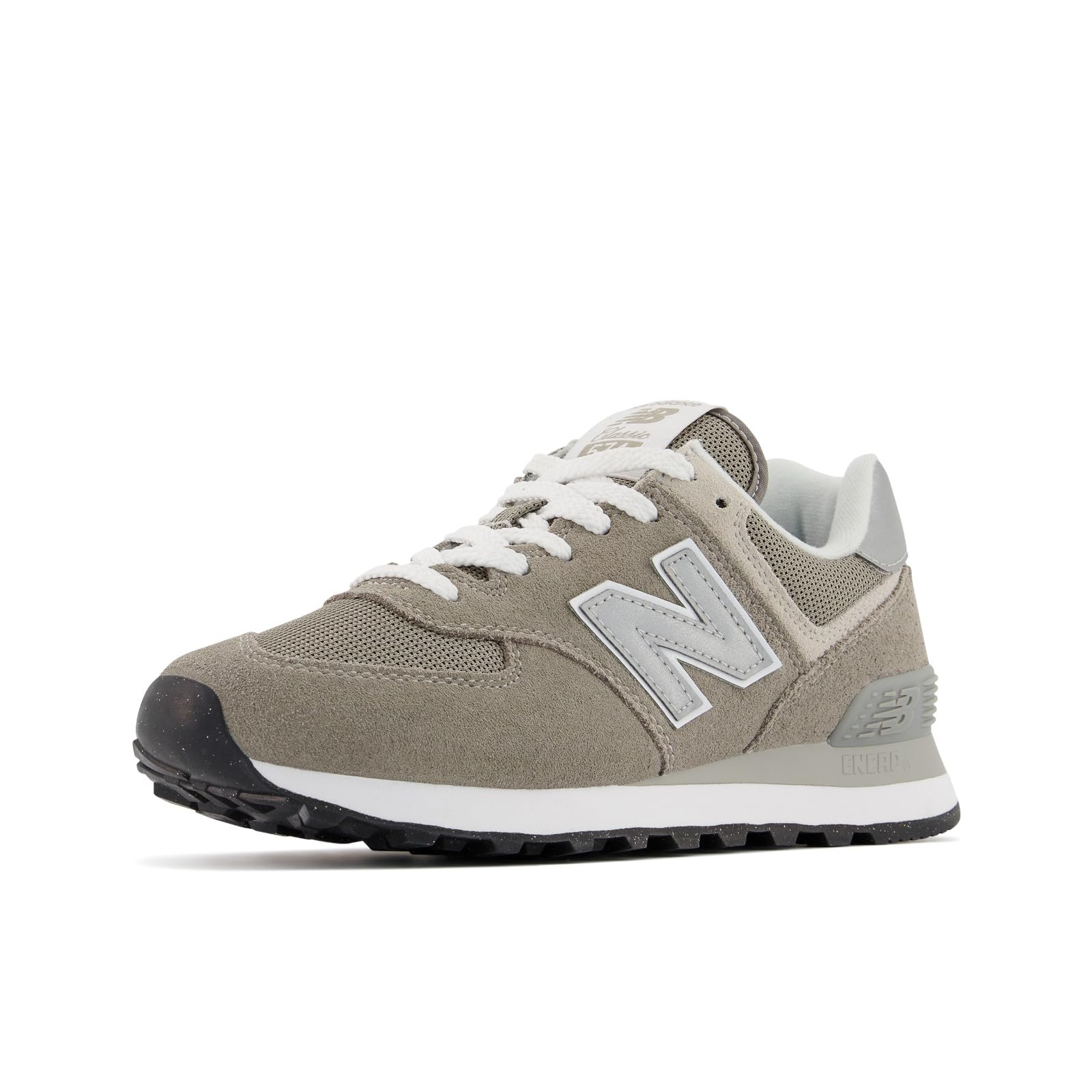 New Balance Women's 574 Core Sneaker, Grey/White, 7 Wide