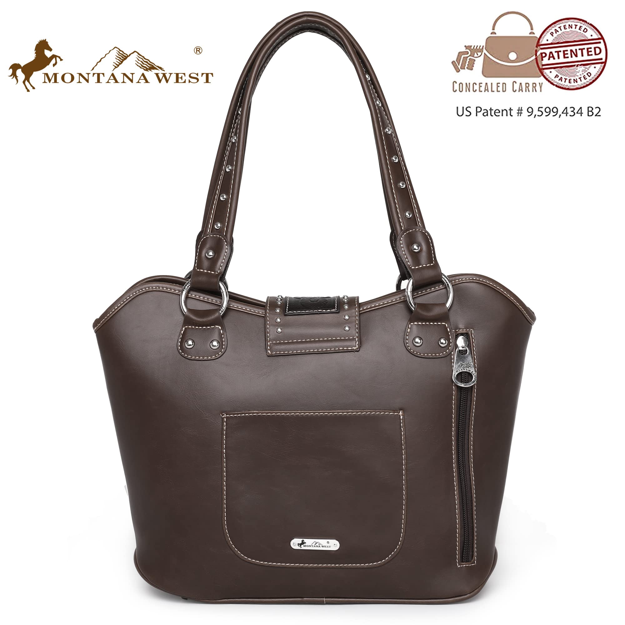 Montana West Women Shoulder Bag Hobo Handbag Fashion Tooling Tote Bag WRLH-8005CF
