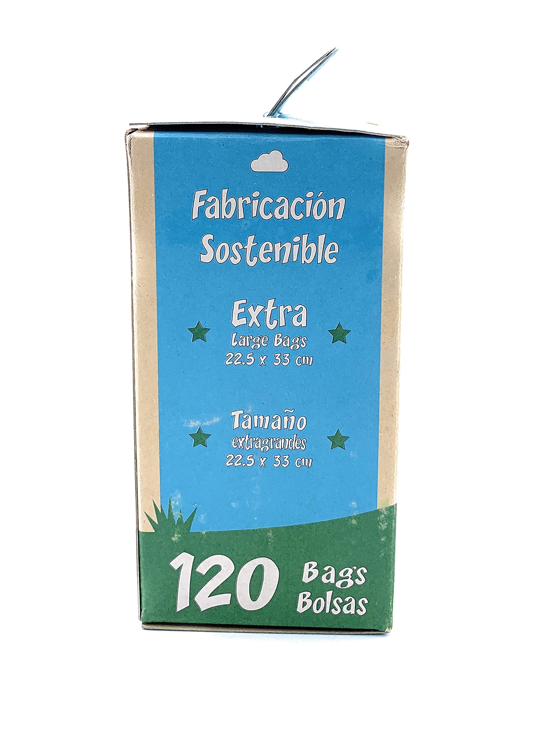 DB Green Sheep Biodegradable Dog Poop Bags, Extra Thick, Extra Strong, Split-resistant Leak-Proof Poop Bags for Dogs, 15 Doggy Bags per Roll, 8 Rolls per Box, Each Dog Poop Bag Measures 9 x 12.5 inch