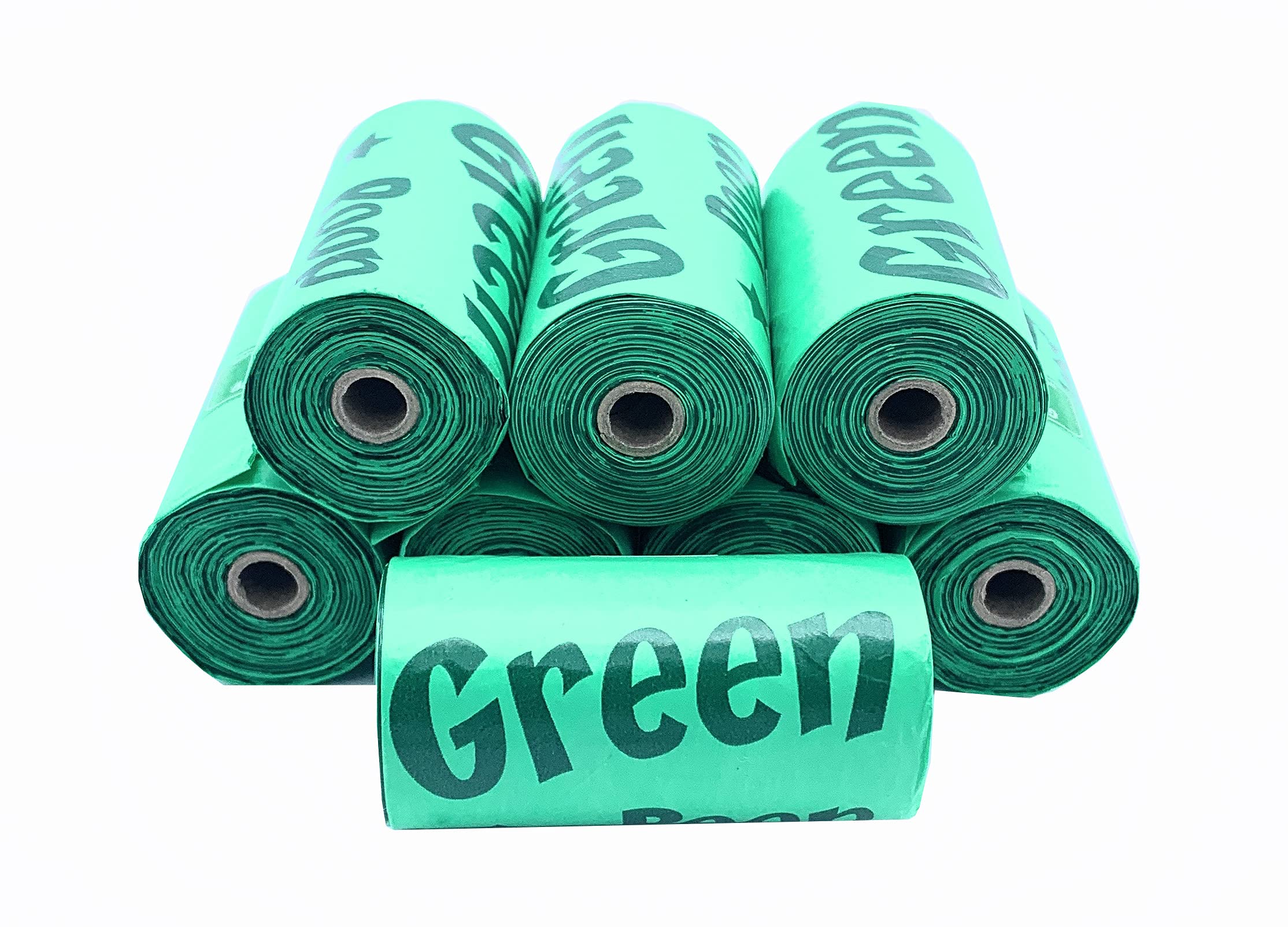 DB Green Sheep Biodegradable Dog Poop Bags, Extra Thick, Extra Strong, Split-resistant Leak-Proof Poop Bags for Dogs, 15 Doggy Bags per Roll, 8 Rolls per Box, Each Dog Poop Bag Measures 9 x 12.5 inch