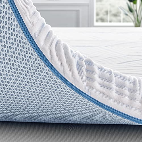 BedStory 2 Inch Memory Foam Mattress Topper - Full Size Bed Toppers Gel Memory Foam