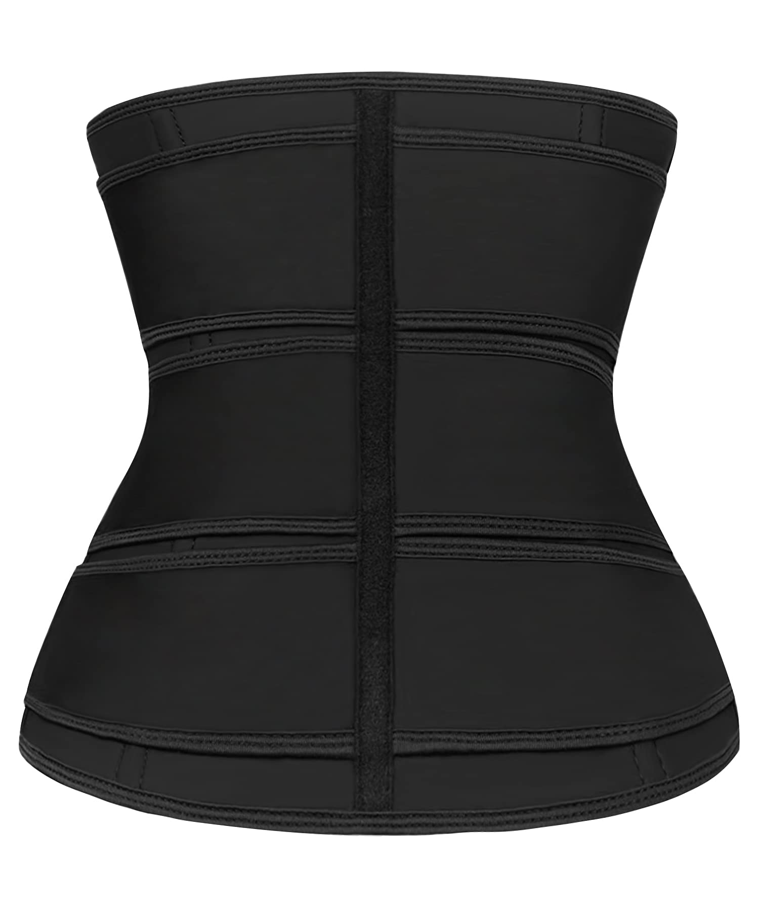 YIANNA Waist Trainer for Women Latex Underbust Training Belt Tummy Control Waist Cincher Sport Girdle,YA2228-Black-M