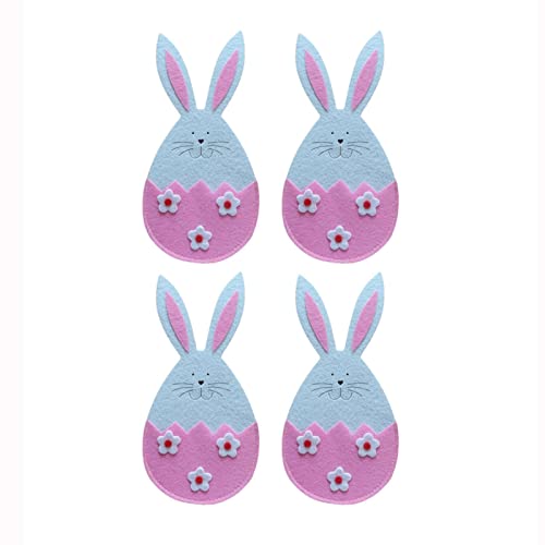 Harrod Easter Silverware Bags | Easter Party Felt Silverware Holder - Easter Table Decorations Silverware Storage Bag for Dinner Party Decorations