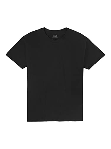 Fruit of the Loom Men's Tall Eversoft Cotton Short Sleeve T Shirts, Breathable & Moisture Wicking with Odor Control, Black Ink, XX-Large Big
