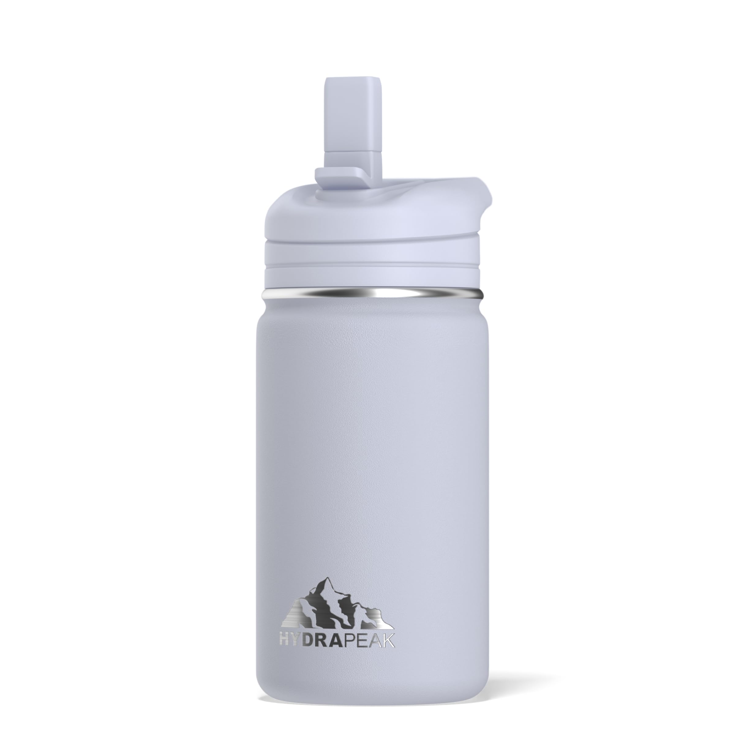 Hydrapeak Mini 14oz Water Bottle with Straw Lid, Stainless Steel Double Wall Insulated Water Bottle | Leak-Proof and Spill-Proof Water Bottle, 24 Hours Cold (Ice)