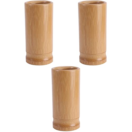 Zerodeko 3 pcs Kitchen Chopsticks Storage Holder Simple Kitchen Cutlery Bamboo Bucket