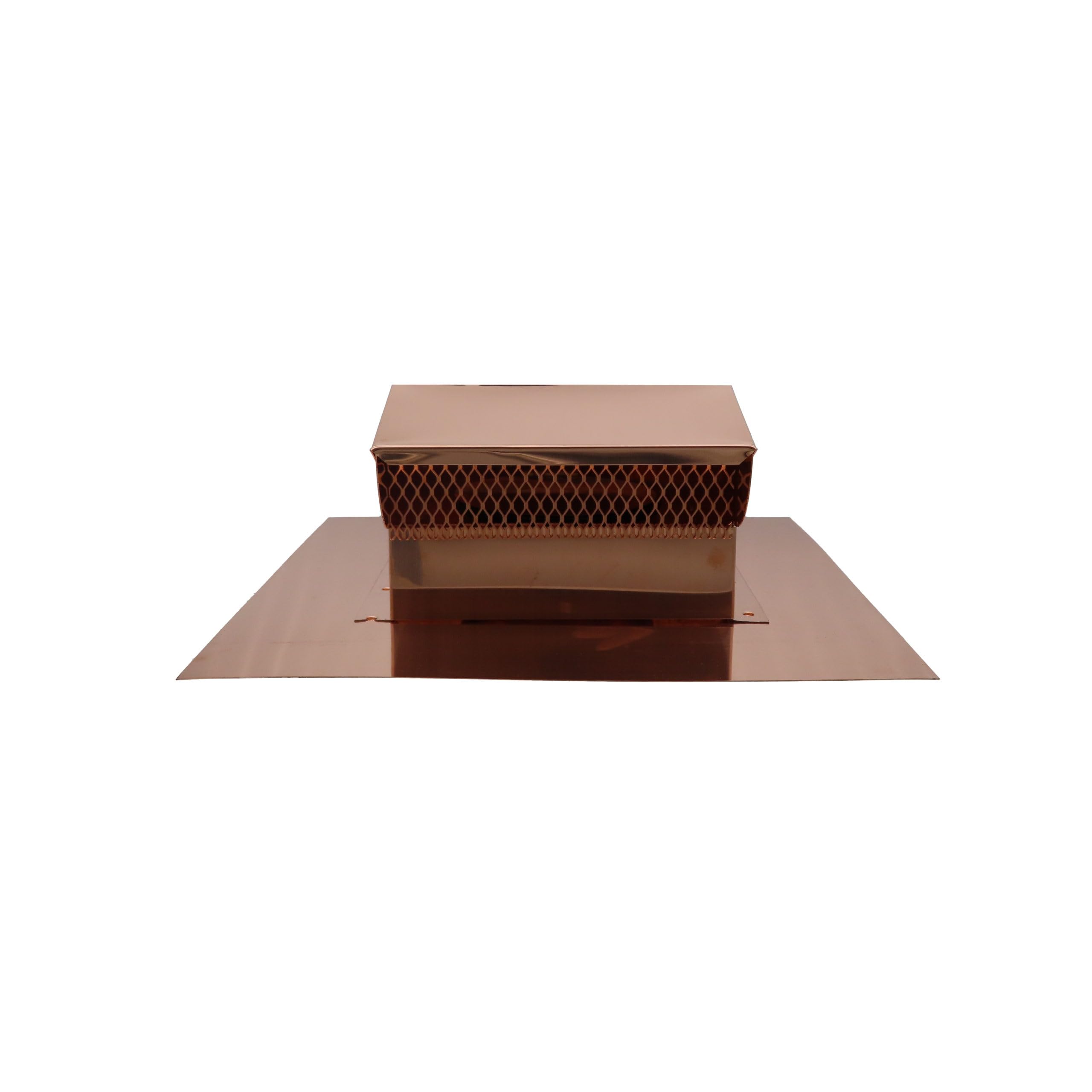 Copper Rooftop Exhaust Vent Cap with Damper (10 Inch)