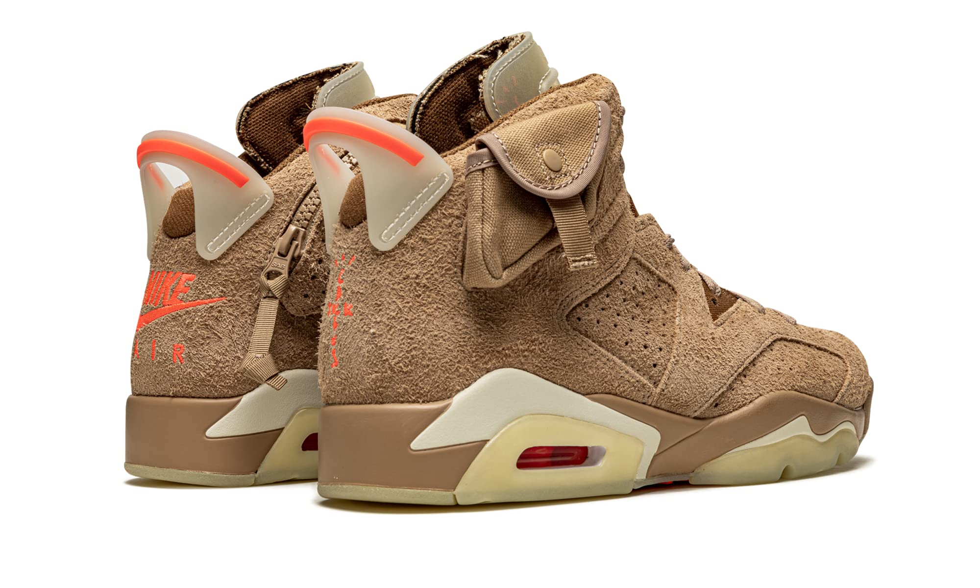 Jordan Mens Air Jordan 6 Retro DH0690 200 Travis Scott - British Khaki - Size 13