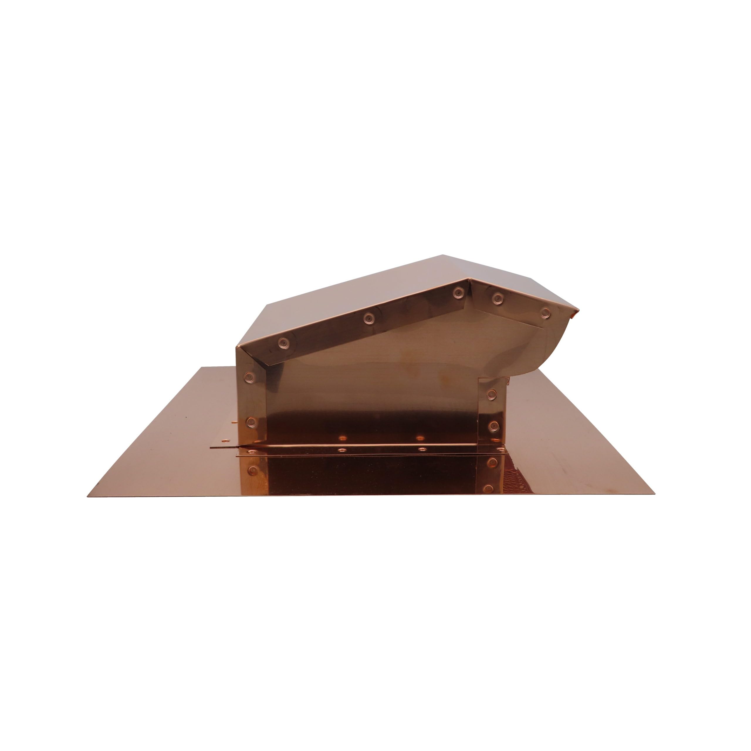 Generic Copper Rooftop Exhaust Vent Cap with Damper (8 Inch)