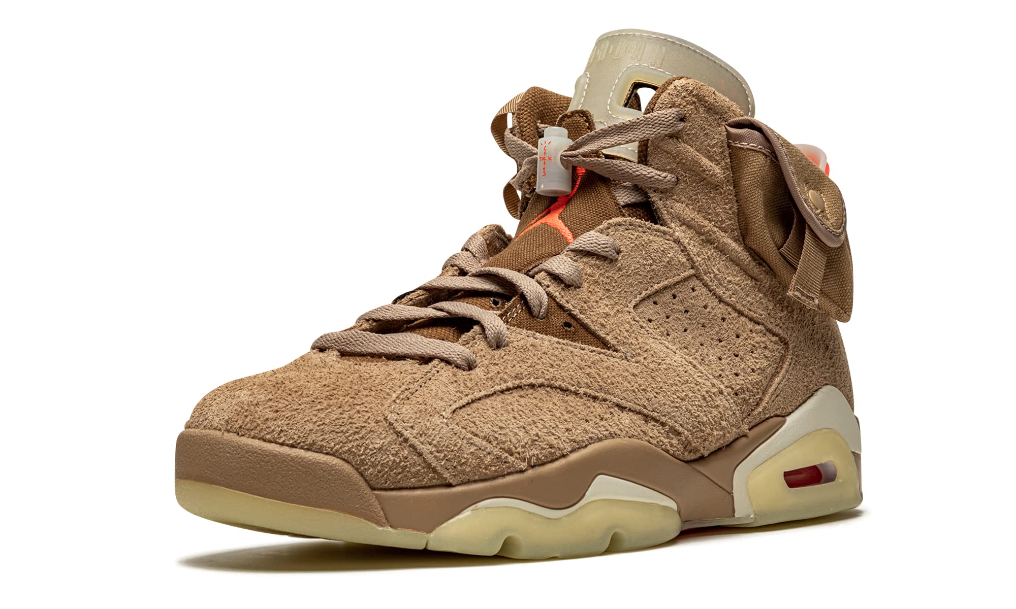 Jordan Mens Air Jordan 6 Retro DH0690 200 Travis Scott - British Khaki - Size 13