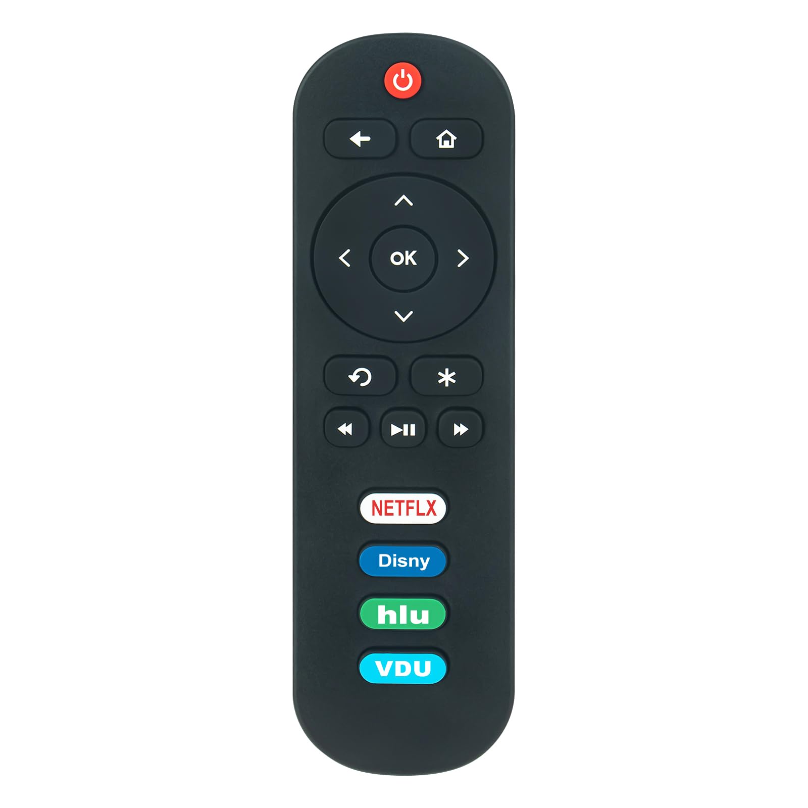 RC280 Replace Remote Control fit for TCL Roku TV 55S401 43S303 49S405 32S305 55S405 43S405 33S301 40S305 43S305 49S305 65S405 40S3800 55US57 32S301 55S403 with Netlix Disney Hulu Vudu Key PERFASCIN