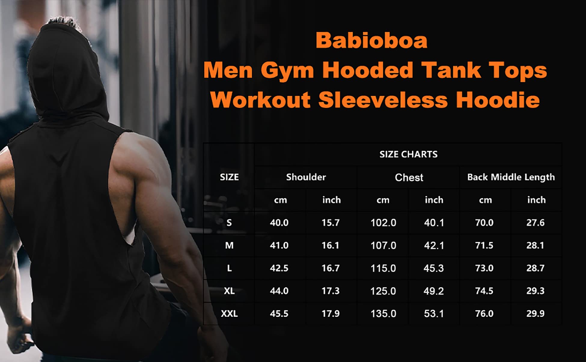 Babioboa Men's Gym Hooded Tank Tops Athletic Cut Off T-Shirt Sleeveless Training Hoodies Workout Dry(Wine Red X-Large)