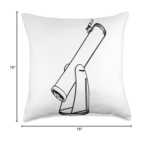 Dobsonian telescope for amateur astronomers Throw Pillow