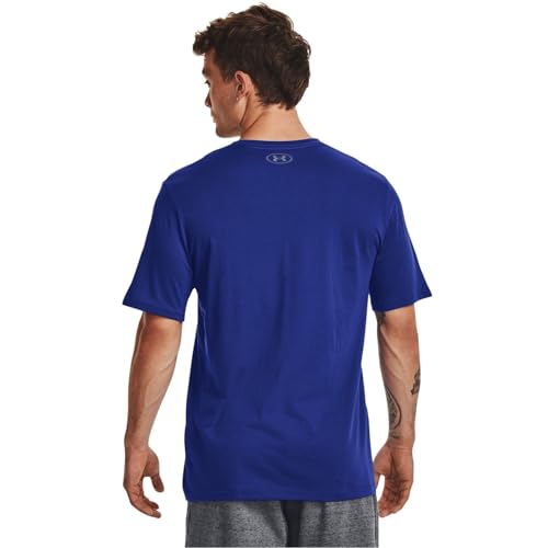 Under Armour Men's Boxed Sportstyle Short-Sleeve T-Shirt, Royal (400)/Graphite, Large Tall