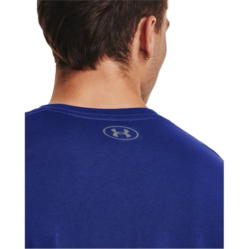 Under Armour Men's Boxed Sportstyle Short-Sleeve T-Shirt, Royal (400)/Graphite, Large Tall
