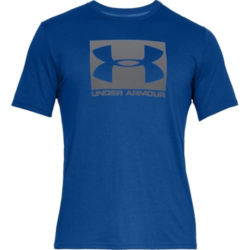 Under Armour Men's Boxed Sportstyle Short-Sleeve T-Shirt, Royal (400)/Graphite, Large Tall