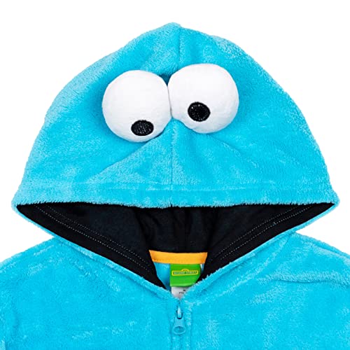 Sesame Street Cookie Monster Toddler Boys Zip-Up Hoodie Blue 3T