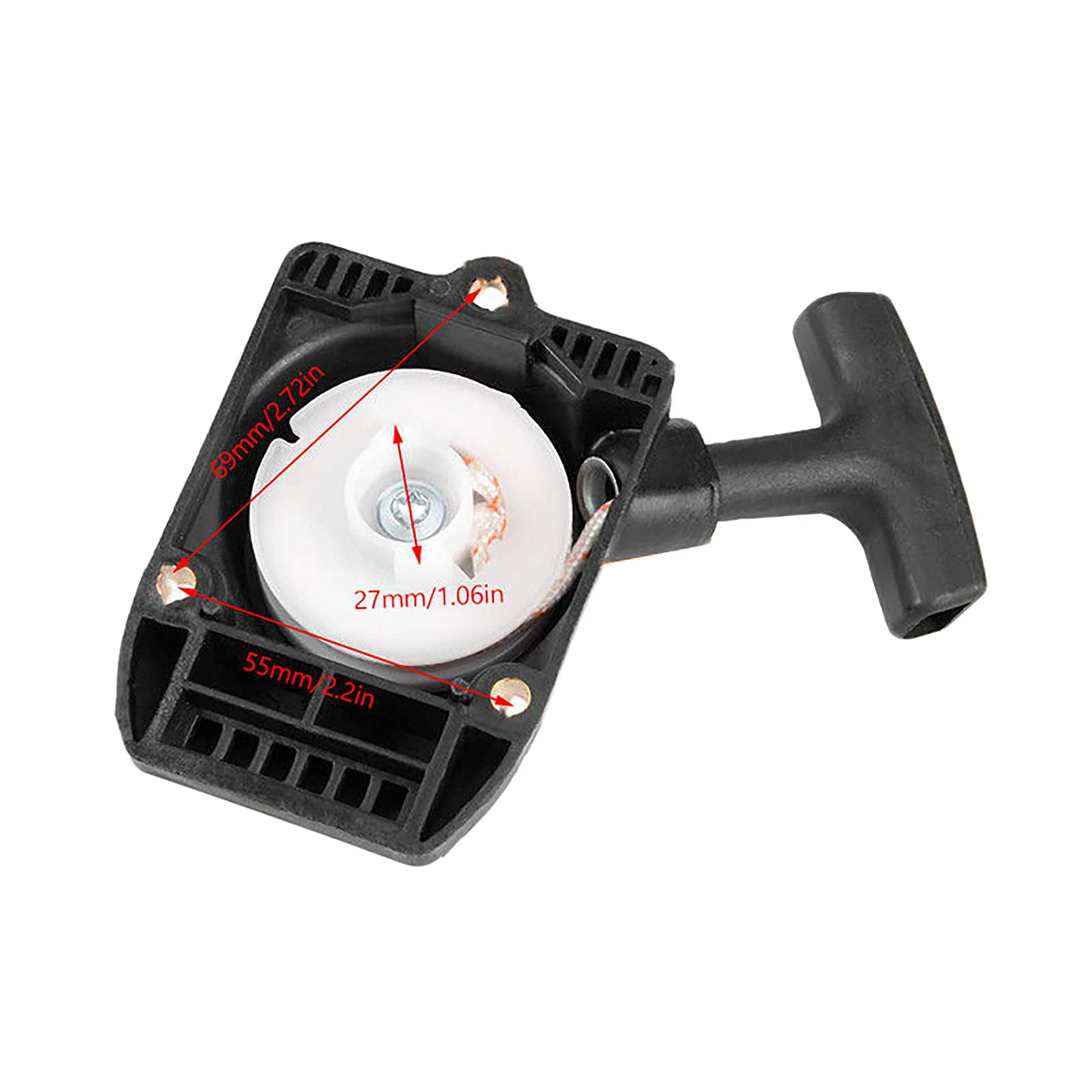 Yiekea 4137 190 4000 Rewind Recoil Pull Starter Assembly for Stihl FS80 FS80R FS85 FS75 FC85 KM85 FR85 FC75 HL75 HT75 FH75 HT70 BG75 String Trimmer & Brushcutters & Weed Eater