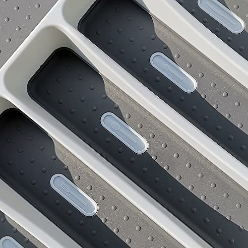 Drawer Organizer Cutlery Tray Silverware Utensil Storage 6 Sections for Kitchen Office Dinning Room