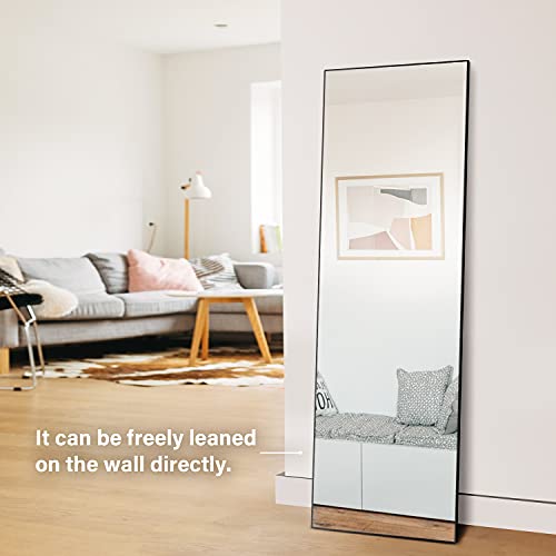YSSOA Round Wall Mirror, Circle Mirror for Bathroom, Entry, Dining Room & Living Room Metal Black Frame Wall Mount Mirror, 24 inch