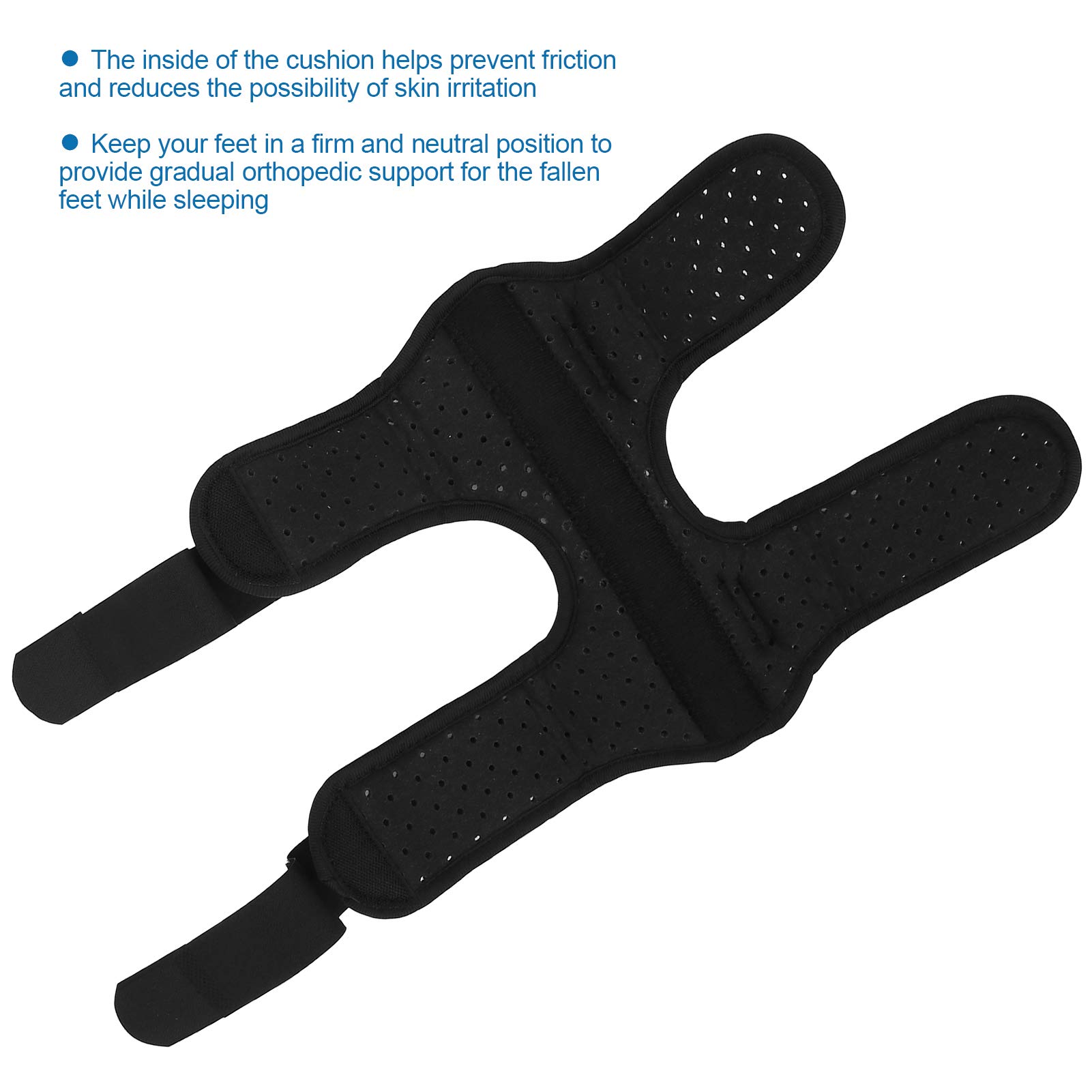 Zyyini Fasciitis Night Splint, Drop Foot Support Brace Orthotic Plantar Fasciitis Night Splint Breathable Brace For Patients With Foot Drop Strained Or Sprained Instep During Night Sleep