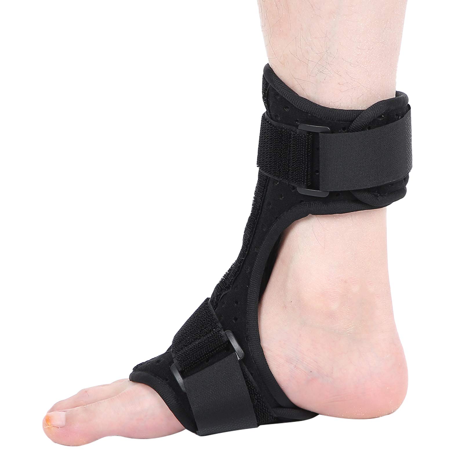 Zyyini Fasciitis Night Splint, Drop Foot Support Brace Orthotic Plantar Fasciitis Night Splint Breathable Brace For Patients With Foot Drop Strained Or Sprained Instep During Night Sleep