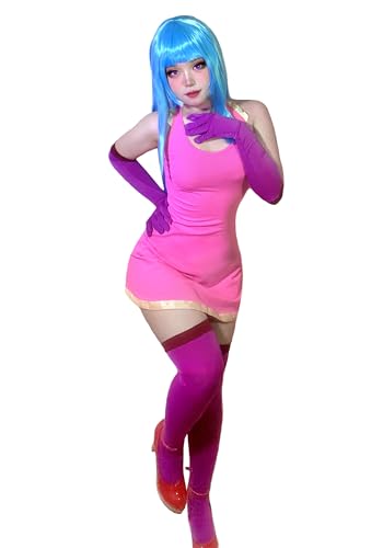 C-ZOFEK Women's Cosplay Dress with Gloves and Stockings (Large)