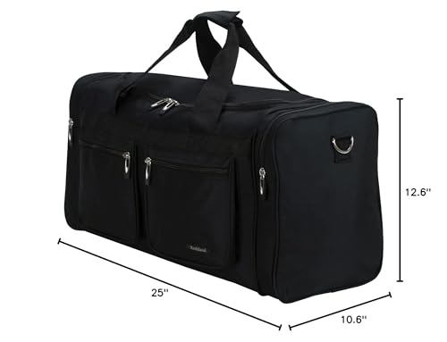 Rockland Duffel Bag, Black, 25"