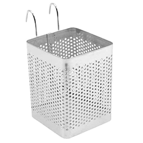 Eioflia Cutlery Draining Basket Stainless Steel Chopstick Sink Holder Spoon Storage Case Drain Chopstick Holder Sink Caddy Holder