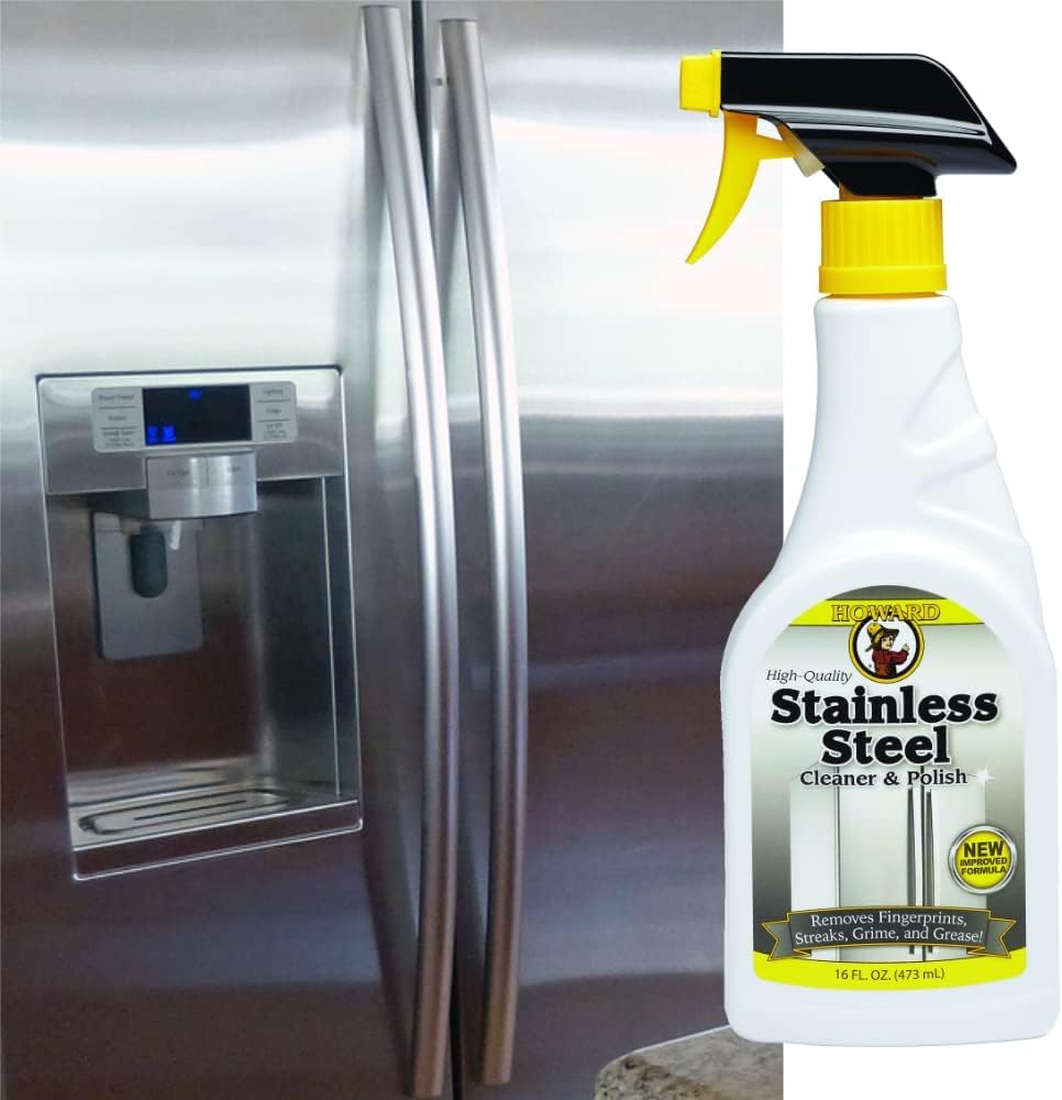 Howard Products Stainless Steel Cleaner for Appliances - Stainless Steel Cleaner and Polisher