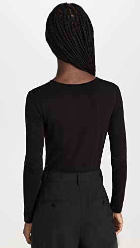 Ninety Percent Women's Eros Modal Deep V Thong Bodysuit, Black, XL