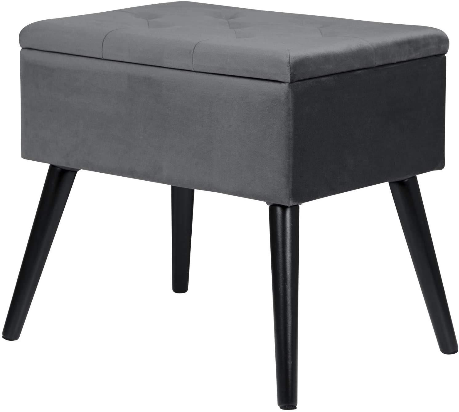 YHBM Storage Bench Chest Padded Footstool Linen Pouffe Chair Light Bed End Shoe Children Toy Box Stool Milking Stool Grey (Color : Rosa)