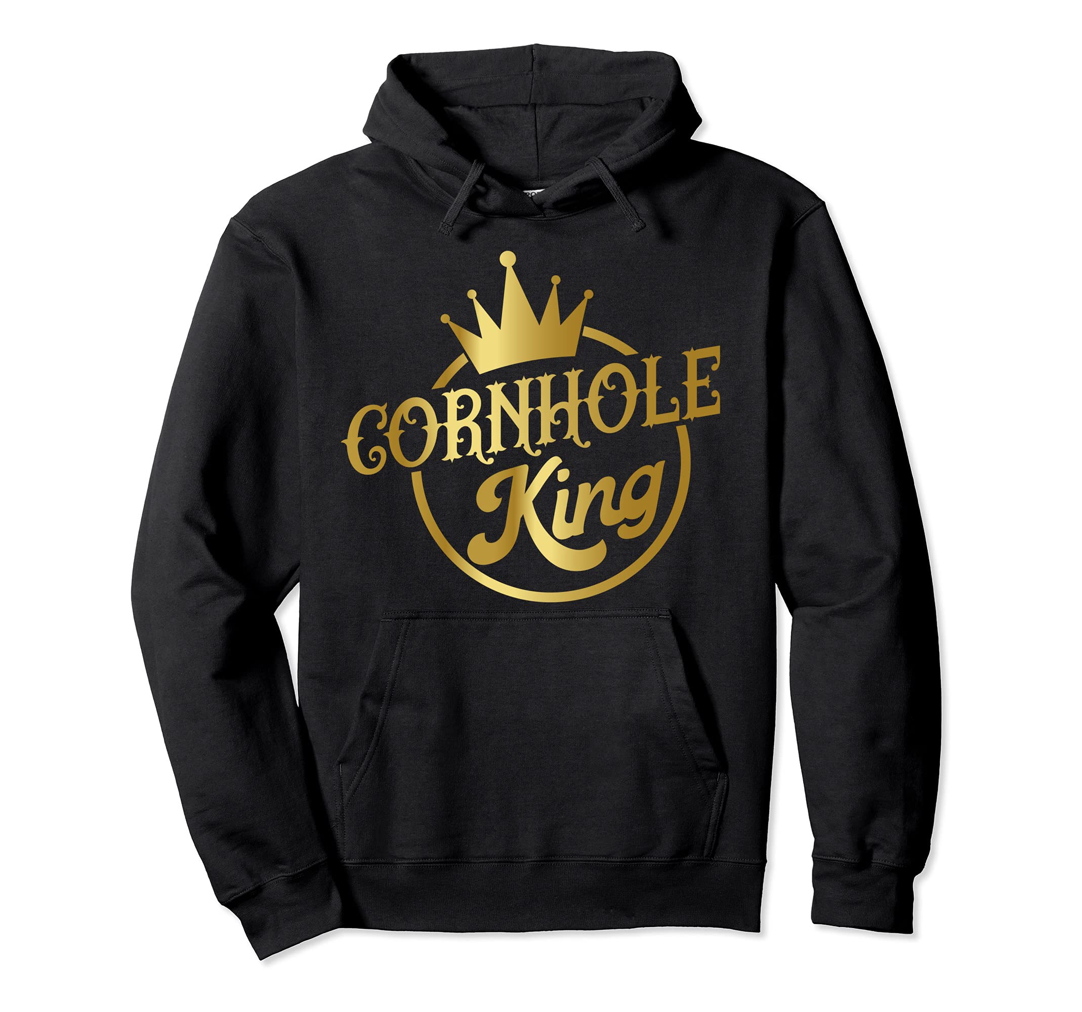Cornhole king retro style corn hole bean bags Toss Game Pullover Hoodie